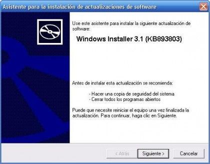 Reparar errores de Windows Installer