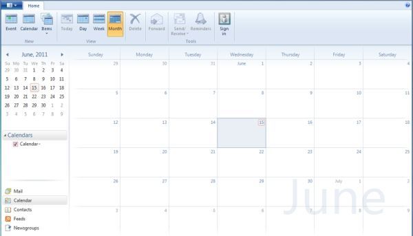 Cómo acceder al calendario en Windows 7