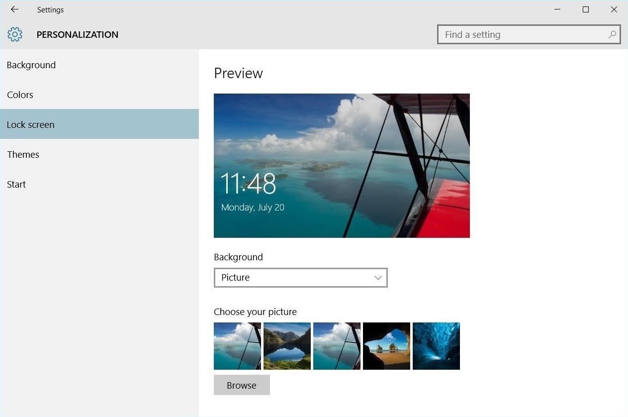 Cómo cambiar el fondo de la pantalla de inicio de sesión en Windows 10